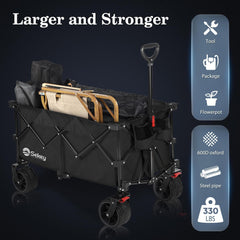 Sekey 200L Folding Festival Trolley with All-Terrain Extra Wide Wheels