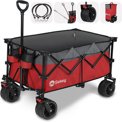 Sekey 200L Folding Festival Trolley with All-Terrain Extra Wide Wheels