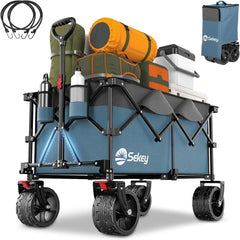 Sekey 200L Folding Festival Trolley with All-Terrain Extra Wide Wheels