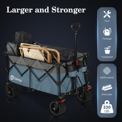 Sekey 200L Folding Festival Trolley with All-Terrain Extra Wide Wheels