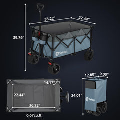 Sekey 200L Folding Festival Trolley with All-Terrain Extra Wide Wheels