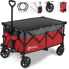 Sekey 200L Folding Festival Trolley with All-Terrain Wheels and Brake,