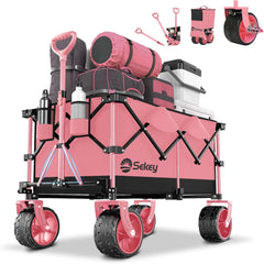 Sekey 200L Folding Festival Trolley with All-Terrain Extra Wide Wheels