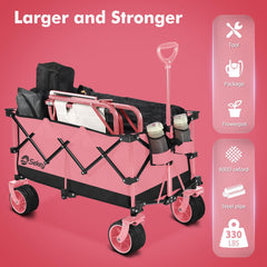 Sekey 200L Folding Festival Trolley with All-Terrain Extra Wide Wheels